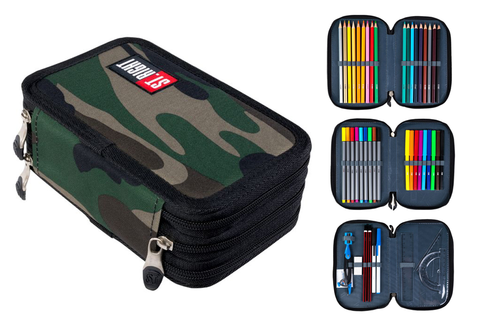 ST.RIGHT 3-FACH 47-teilig Mäppchen Federmappe Federtasche, MORO PC05 | eBay